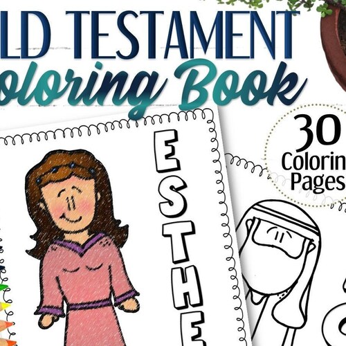 Old Testament Coloring Pages INSTANT DOWNLOAD | Etsy