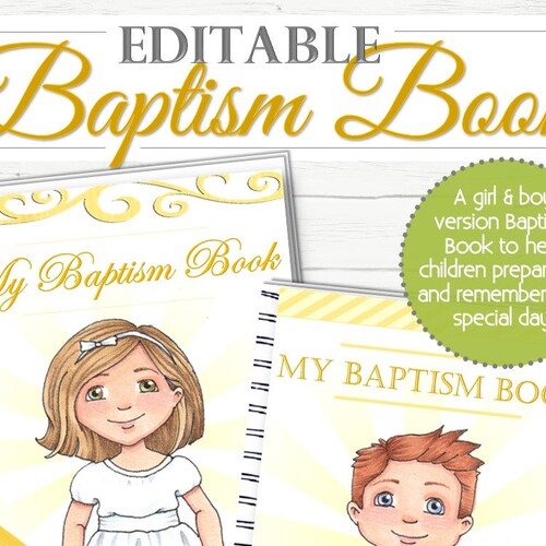 LDS Baptism Memory Book Girl Printables Instant PDF Download - Etsy