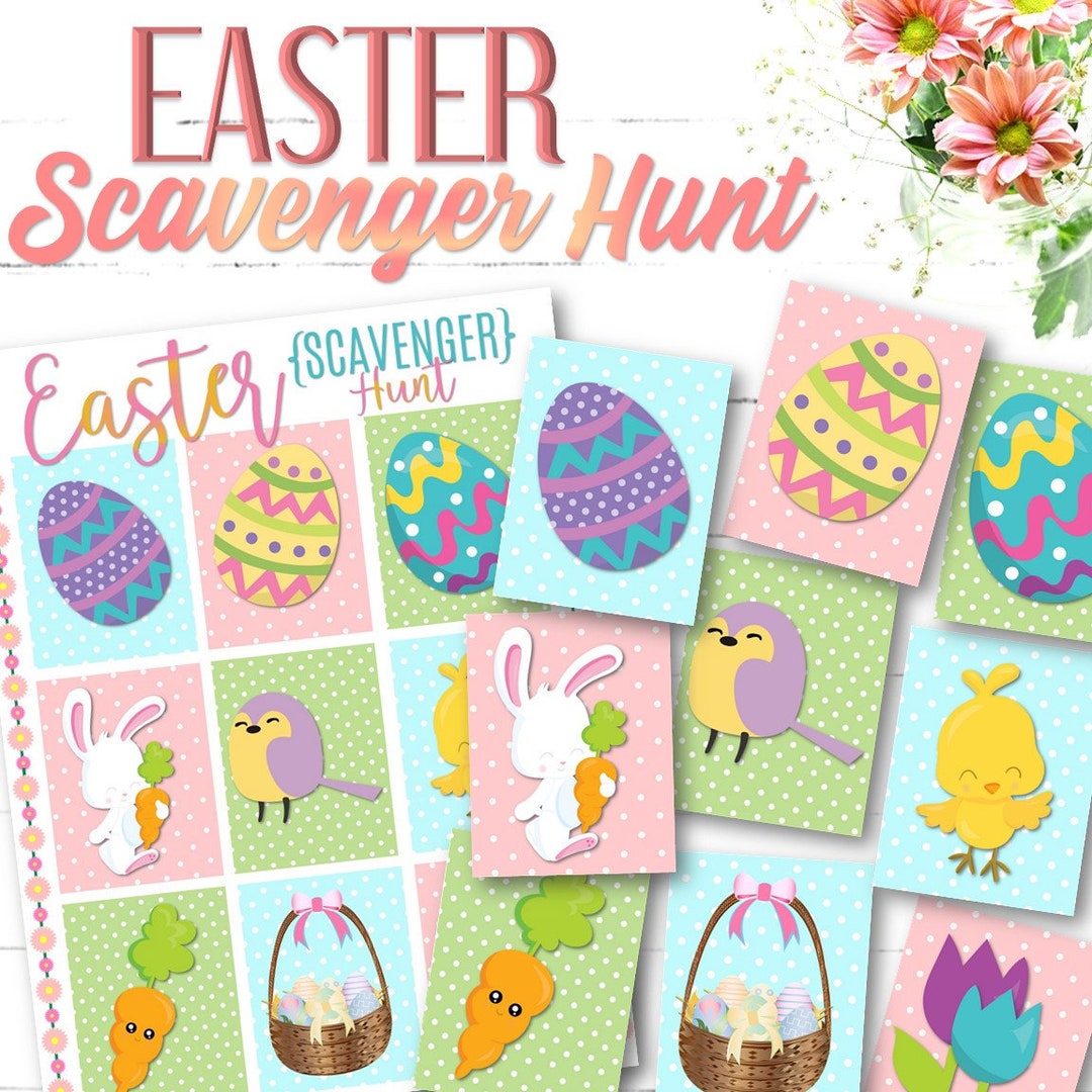 Easter Scavenger Hunt Game INSTANT DOWNLOAD - Etsy
