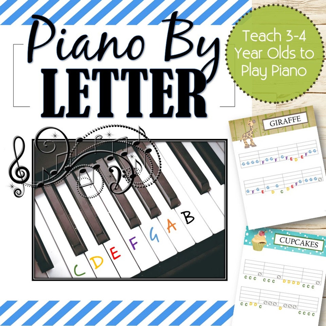 Teach/learn Piano by Letter - INSTANT DOWNLOAD - Etsy