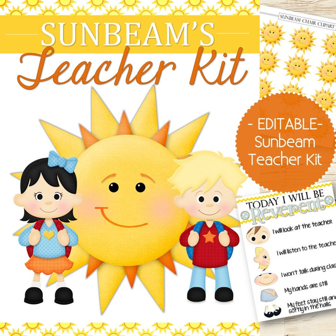 EDITABLE Sunbeams Teacher Kit - INSTANT DOWNLOAD - Etsy