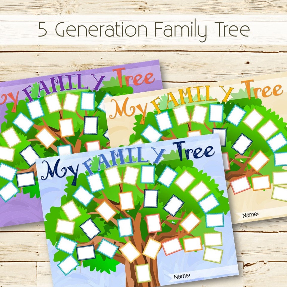 My Family Tree INSTANT DOWNLOAD - Etsy