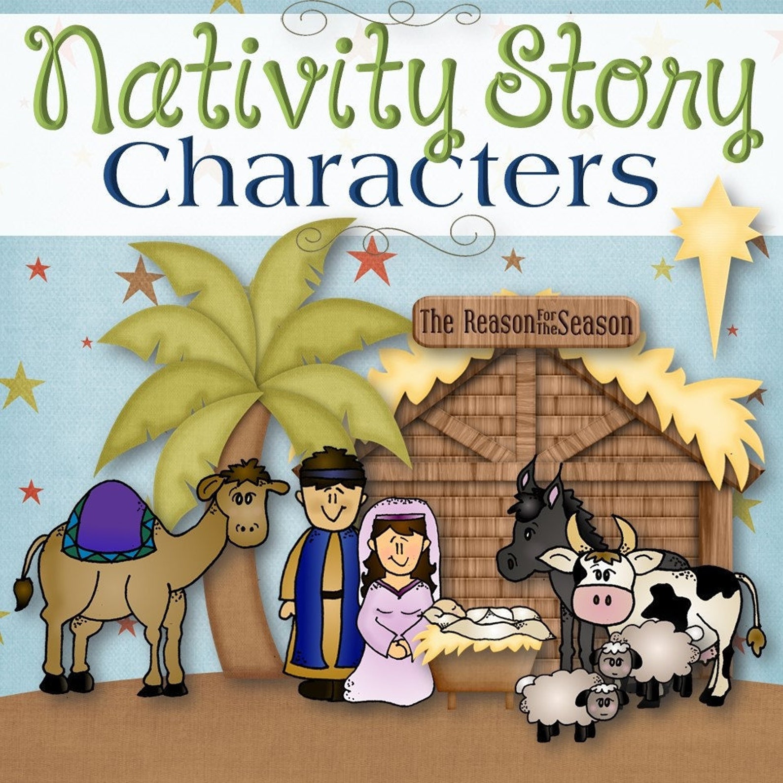 Nativity Story Clipart INSTANT DOWNLOAD - Etsy