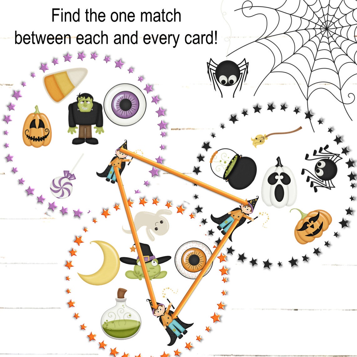 Halloween Match Quest Game DIGITAL DOWNLOAD Created by Kids - Etsy