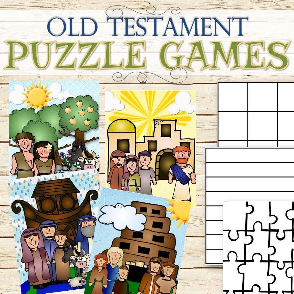 Old Testament Puzzle Games INSTANT DOWNLOAD | Etsy