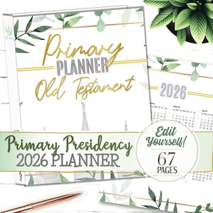 2026 Primary Presidency Calendar - Etsy