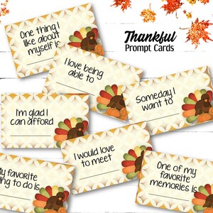 Thanksgiving Advent Calendar With Thankful Prompt Cards - INSTANT ...