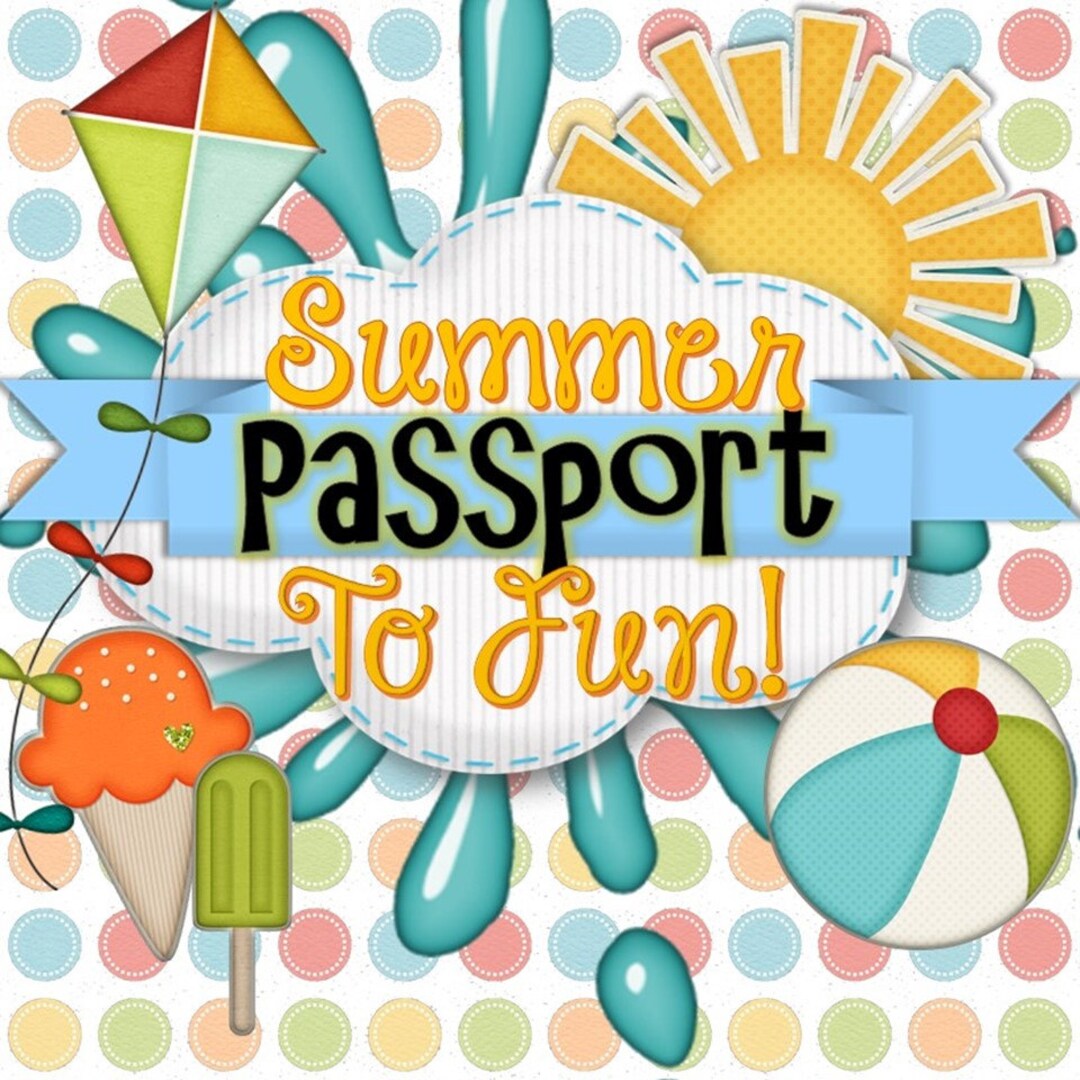 Summer Fun Passport, Kit and Schedule - INSTANT DOWNLOAD - Etsy