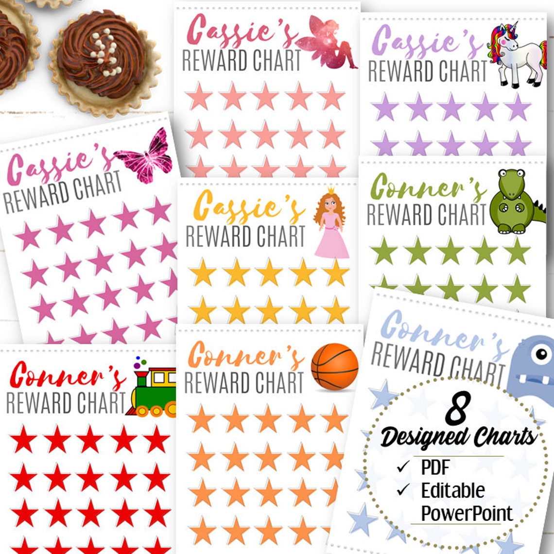 EDITABLE Goal and Reward Chart - INSTANT DOWNLOAD - Etsy