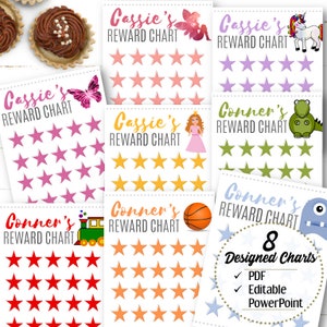 EDITABLE Goal and Reward Chart - INSTANT DOWNLOAD - Etsy