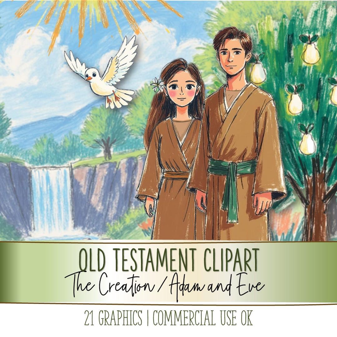 Old Testament Bible Graphics - the Creation / Adam & Eve Clipart ...