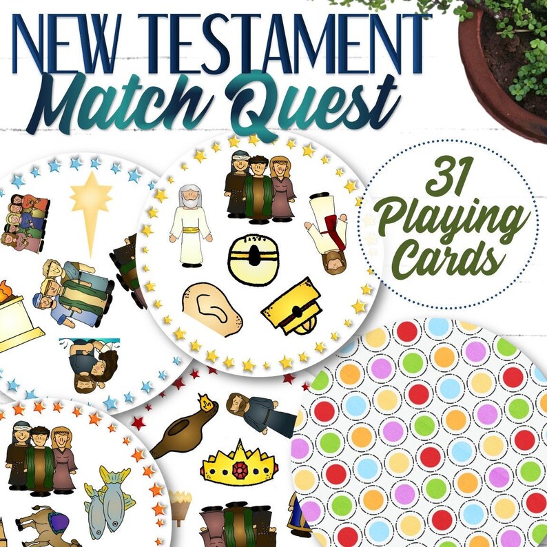 New Testament Match Quest INSTANT DOWNLOAD - Etsy