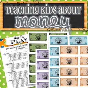 Kids Money Game (simplified Game of Life) - INSTANT DOWNLOAD - Etsy
