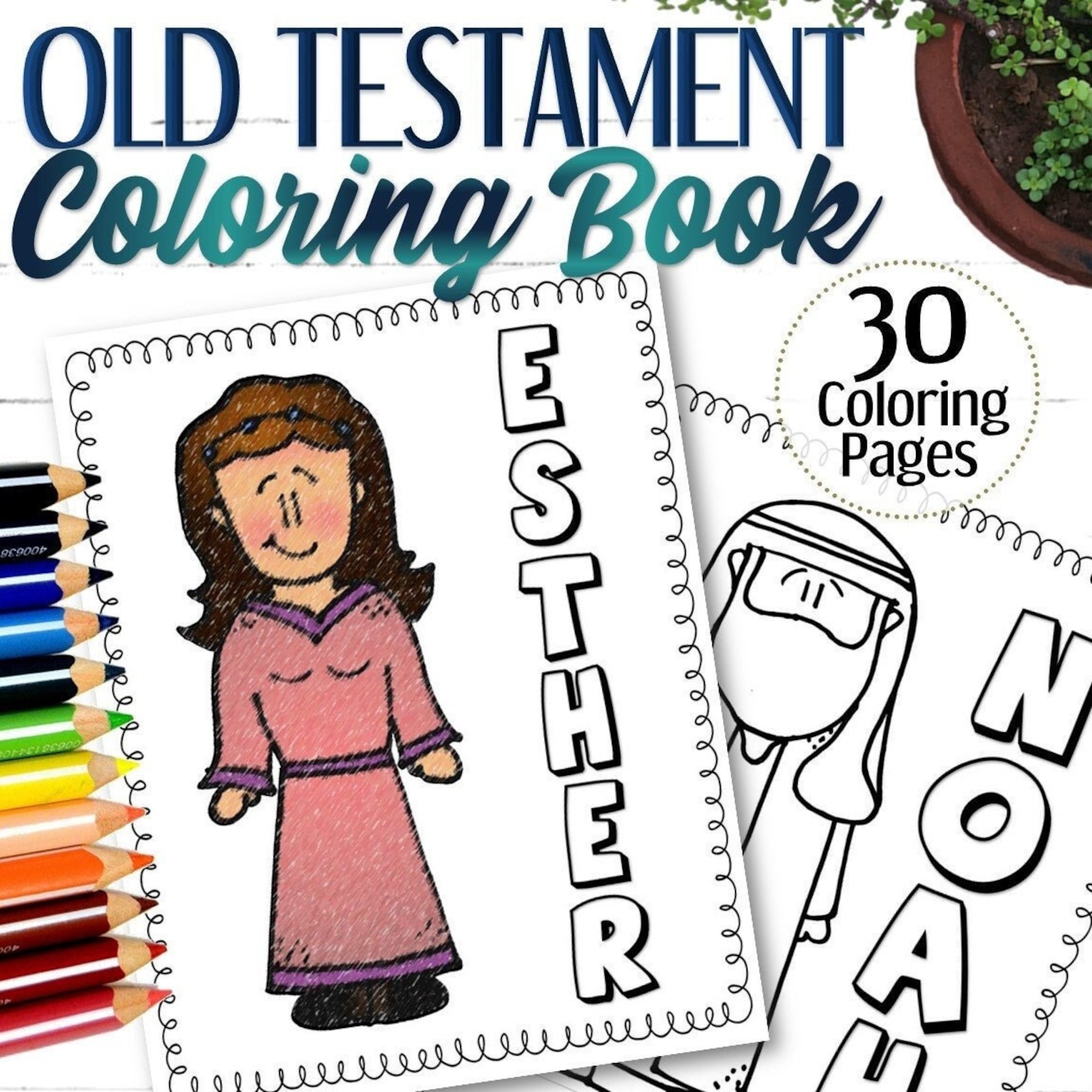 Old Testament Coloring Pages - INSTANT DOWNLOAD - Etsy