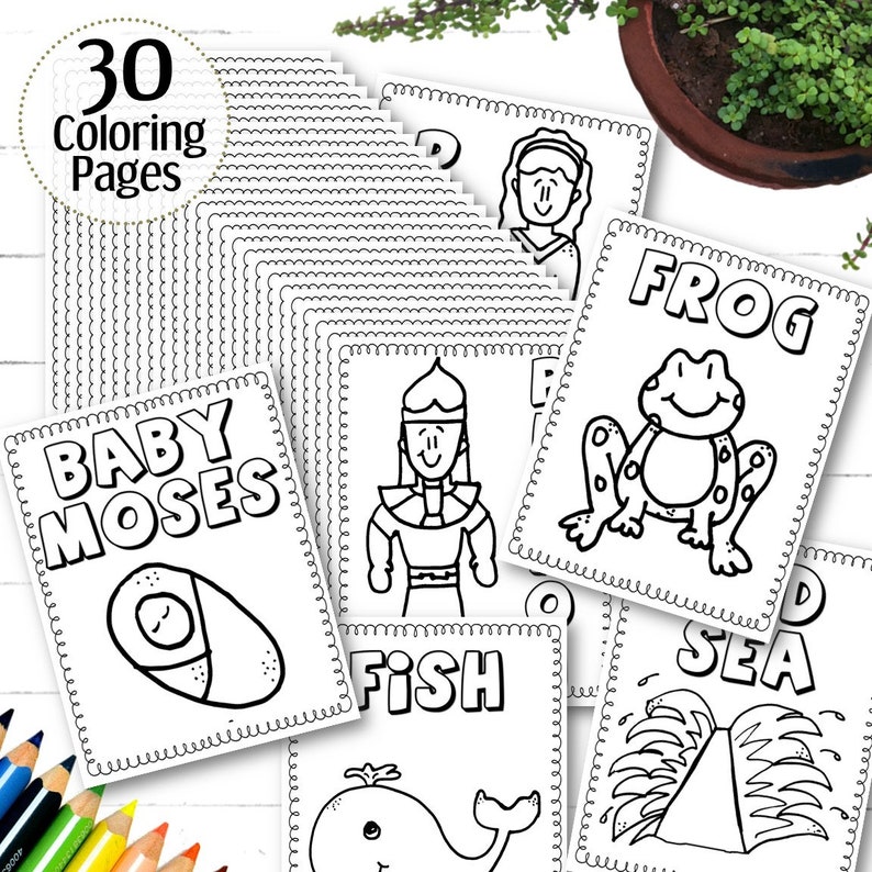 Old Testament Coloring Pages INSTANT DOWNLOAD | Etsy