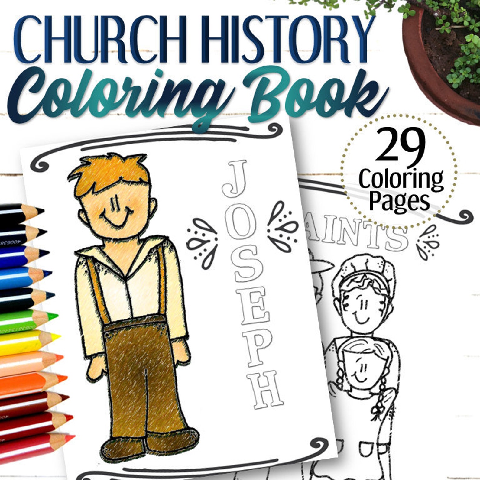 Church History Coloring Pages 29 Pages INSTANT DOWNLOAD - Etsy