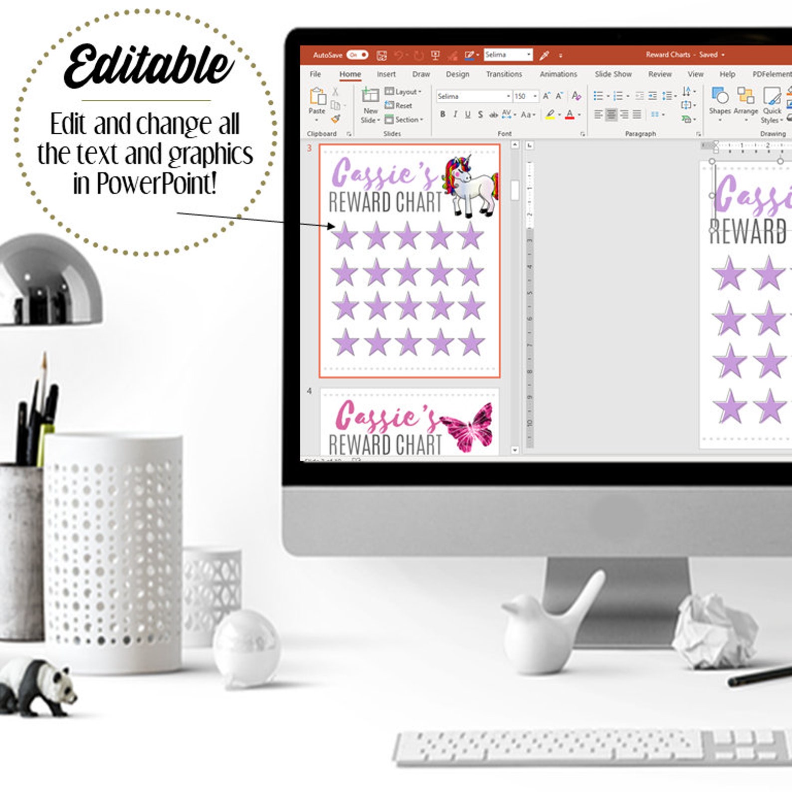 EDITABLE Goal and Reward Chart - INSTANT DOWNLOAD - Etsy