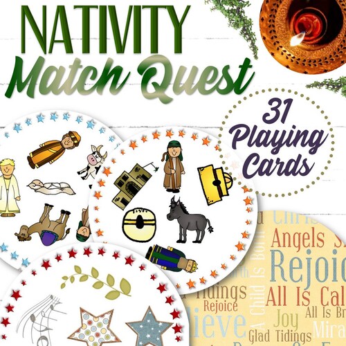 Nativity Christmas Match Quest INSTANT DOWNLOAD - Etsy
