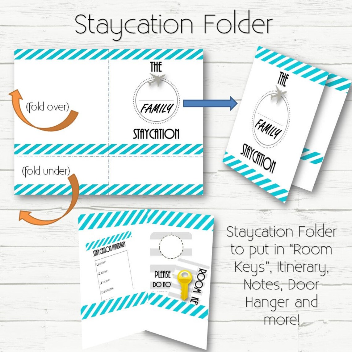 EDITABLE Family Staycation Kit INSTANT DOWNLOAD | Etsy