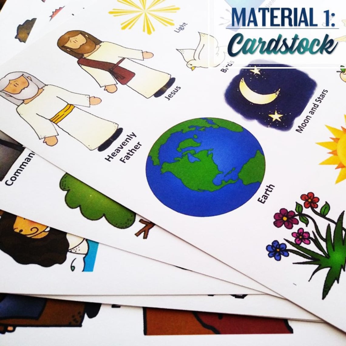 100 Felt Printed or Laminated Characters for Scripture - Etsy