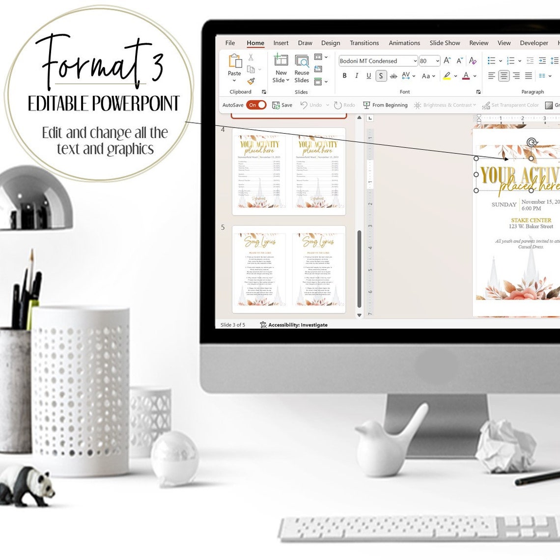 EDITABLE Event Invite, Program, and Lyrics - INSTANT DOWNLOAD - Etsy