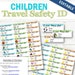 EDITABLE Children Safety Id Labels/stickers/tattoos - INSTANT DOWNLOAD ...