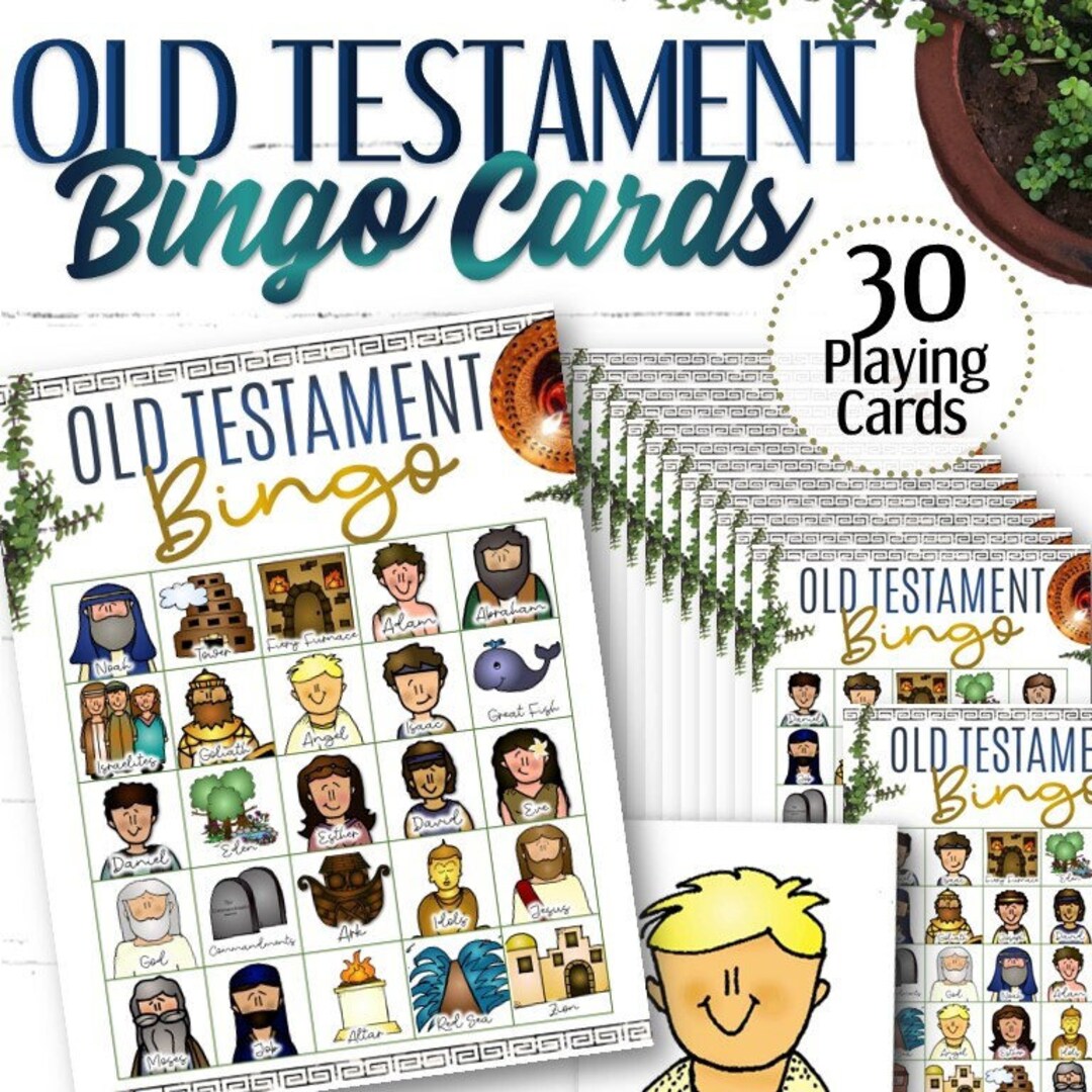Old Testament Bingo (30 Cards) - INSTANT DOWNLOAD - Etsy