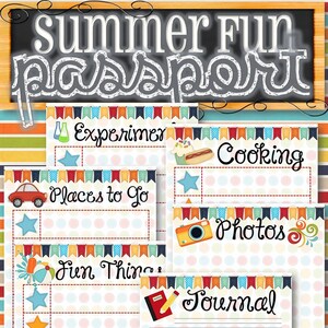 Summer Fun Passport, Kit and Schedule - INSTANT DOWNLOAD - Etsy