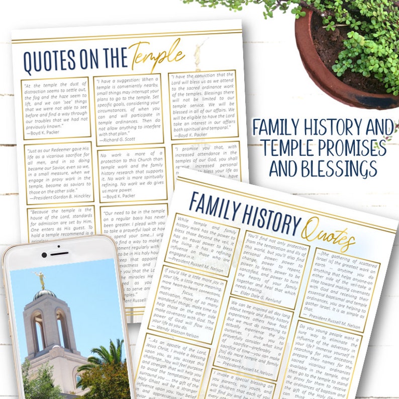 Editable Preparing for Temple Baptisms Booklet INSTANT - Etsy