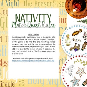 Nativity Christmas Match Quest INSTANT DOWNLOAD (Instant Download) - Etsy