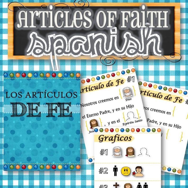 SPANISH Articles of Faith Made Easy INSTANT DOWNLOAD | Etsy