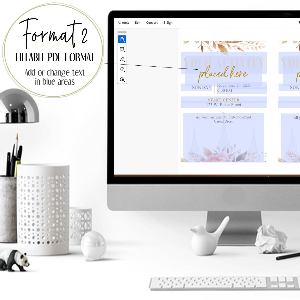 EDITABLE Event Invite, Program, and Lyrics - INSTANT DOWNLOAD - Etsy