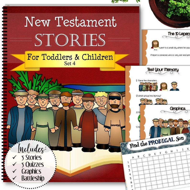 Complete New Testament Stories for Toddlers and Children | Etsy