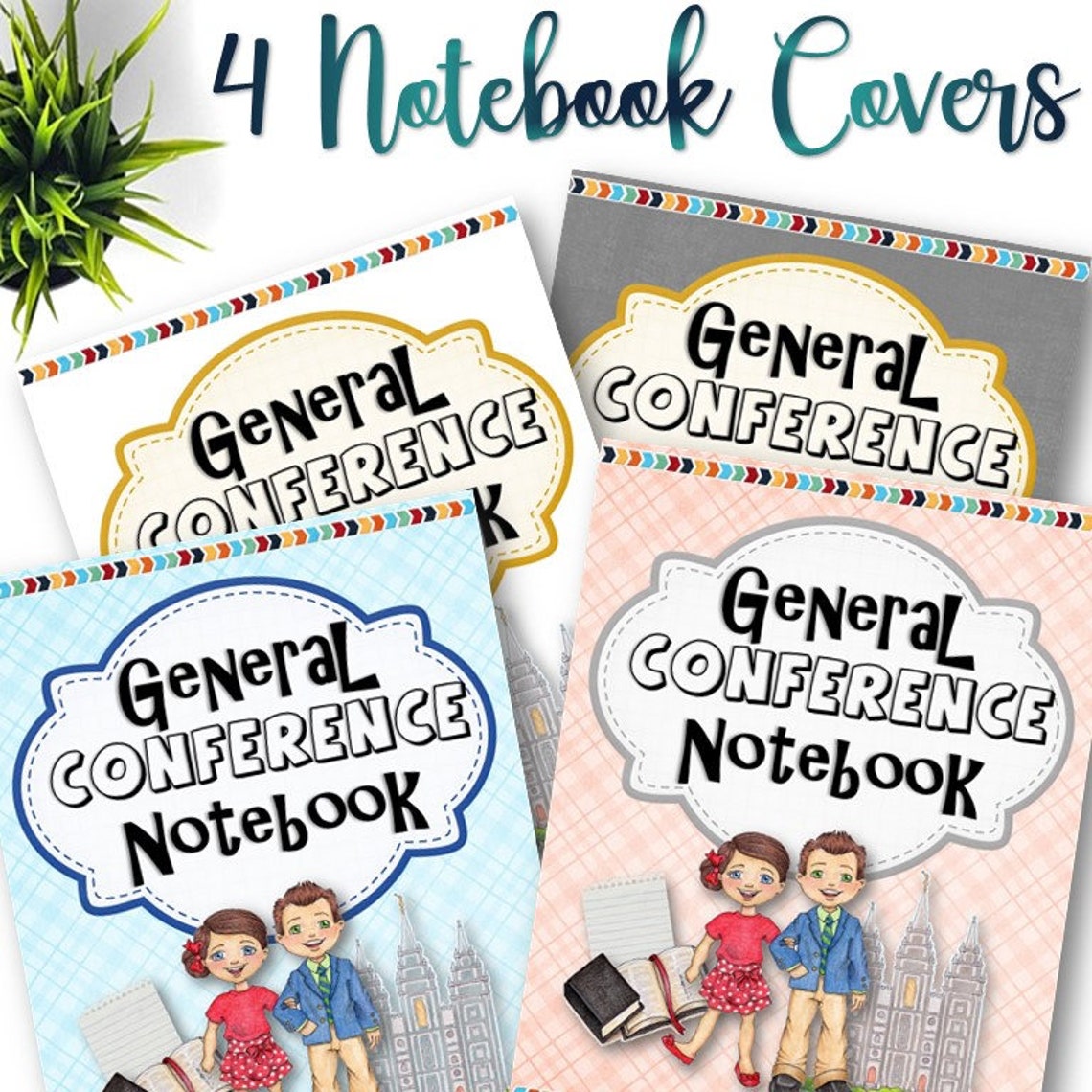 BUNDLED Kids General Conference Notebook and Activities | Etsy