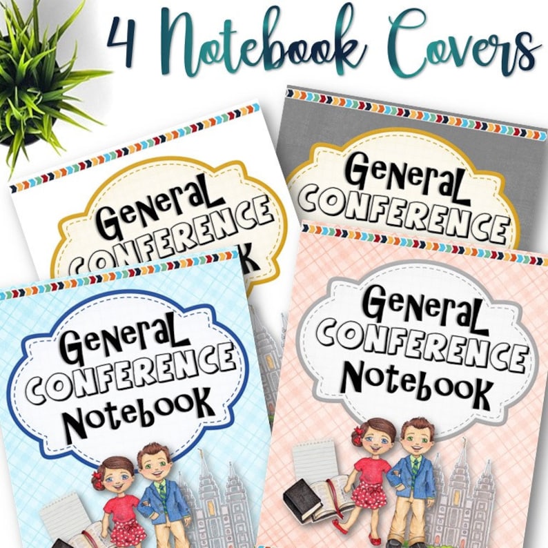 BUNDLED Kids General Conference Notebook and Activities | Etsy