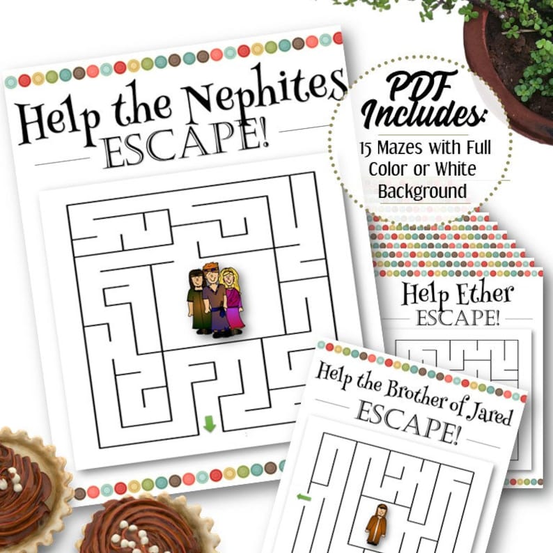 15 Book of Mormon Mazes - INSTANT DOWNLOAD - Etsy