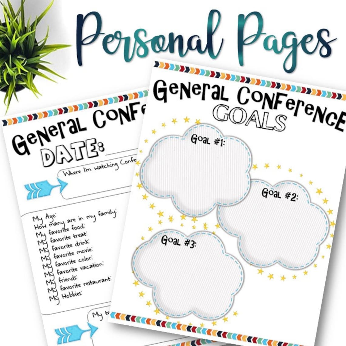 BUNDLED Kids General Conference Notebook and Activities | Etsy