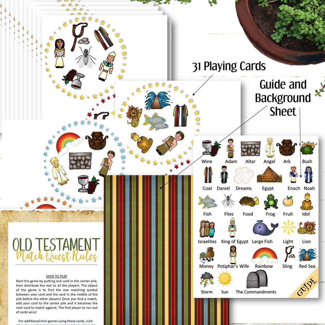 Old Testament Match Quest - INSTANT DOWNLOAD - Etsy