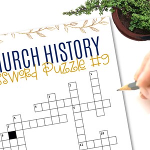 Church History Crossword Puzzles 10 Pages INSTANT DOWNLOAD - Etsy