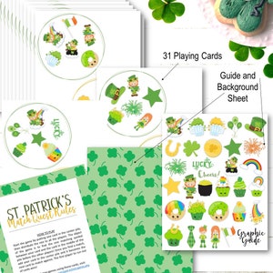 St Patrick's Day Match Quest Game - INSTANT DOWNLOAD - Etsy