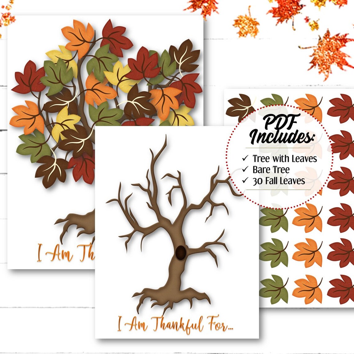 Thanksgiving Advent Calendar With Thankful Prompt Cards - INSTANT ...
