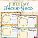 EDITABLE Thank You Notes for Kids (christmas and Birthdays) - INSTANT ...