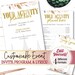 EDITABLE Event Invite, Program, and Lyrics - INSTANT DOWNLOAD - Etsy