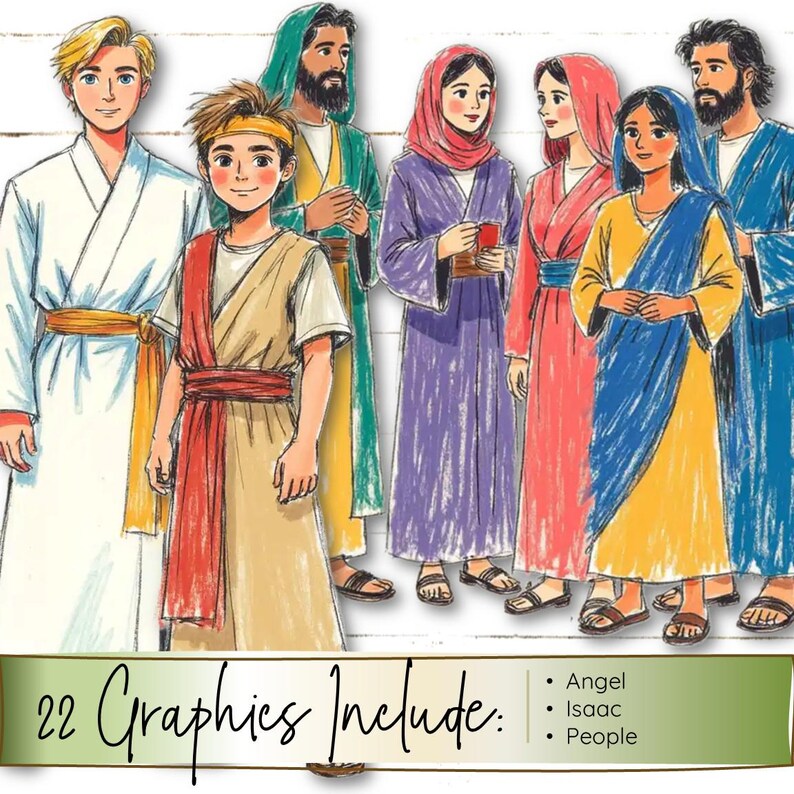 Old Testament Bible Graphics - Abraham, Sarah, Isaac, Hagar, & Ishmael ...