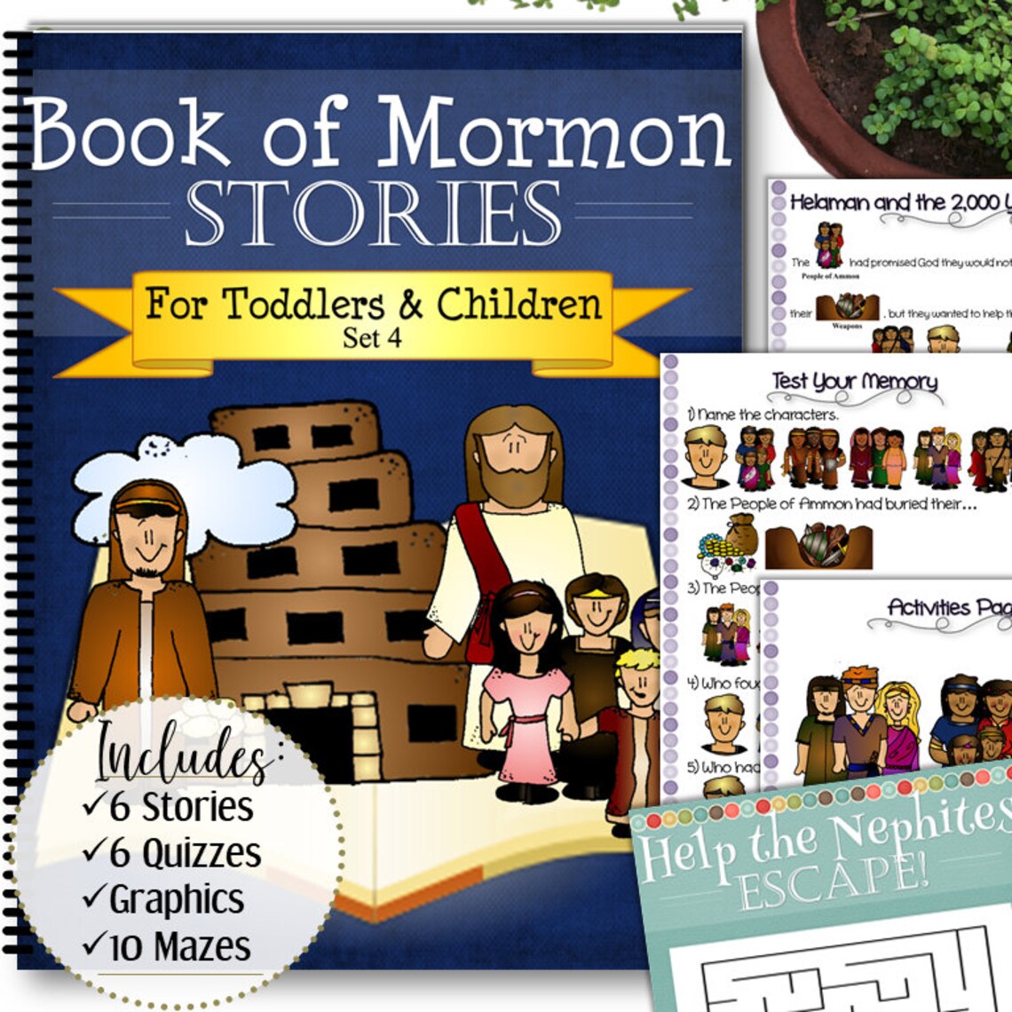 Complete Book of Mormon Stories for Toddlers and Children - Etsy