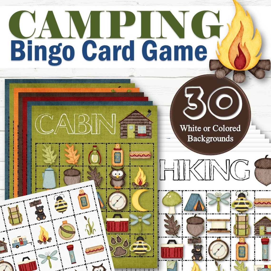 30 Camp Bingo Cards INSTANT DOWNLOAD - Etsy