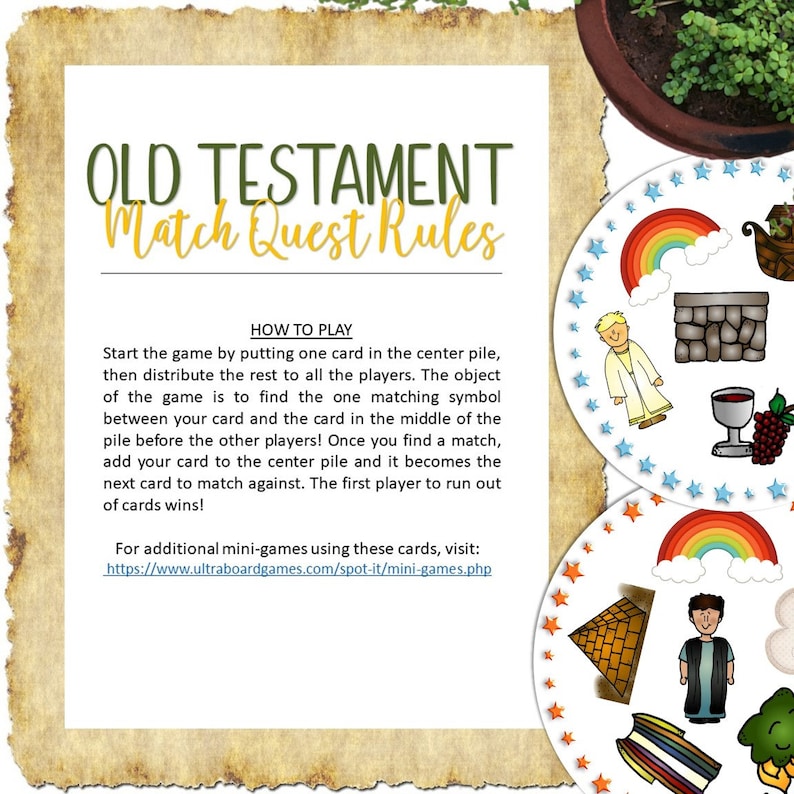 Old Testament Match Quest INSTANT DOWNLOAD - Etsy