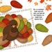 Turkey Advent Calendar With Thankful Prompt Cards - INSTANT DOWNLOAD - Etsy