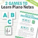 EDITABLE Piano Games to Learn Notes INSTANT DOWNLOAD - Etsy