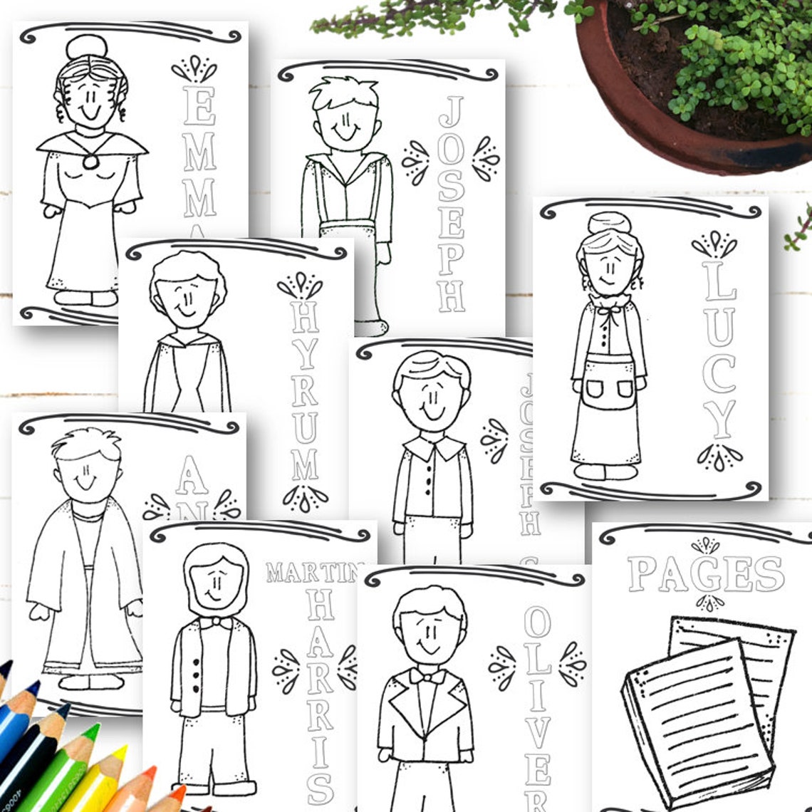 Church History Coloring Pages 29 Pages INSTANT DOWNLOAD - Etsy